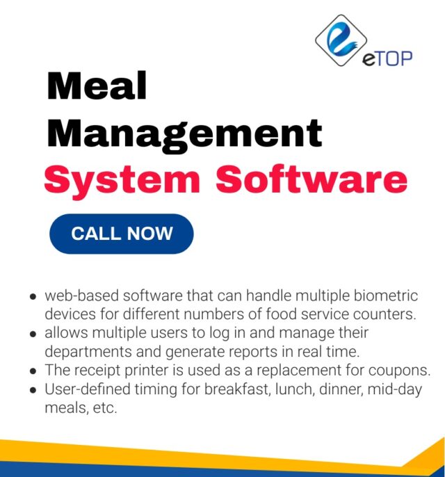 Powerful Meal Management System | Canteen Food System Software | eTop ...