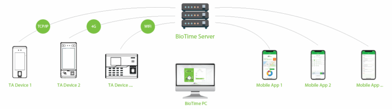 ZKTeco Biotime 9.5 Web Based Time Attendance Software - ID Card ...
